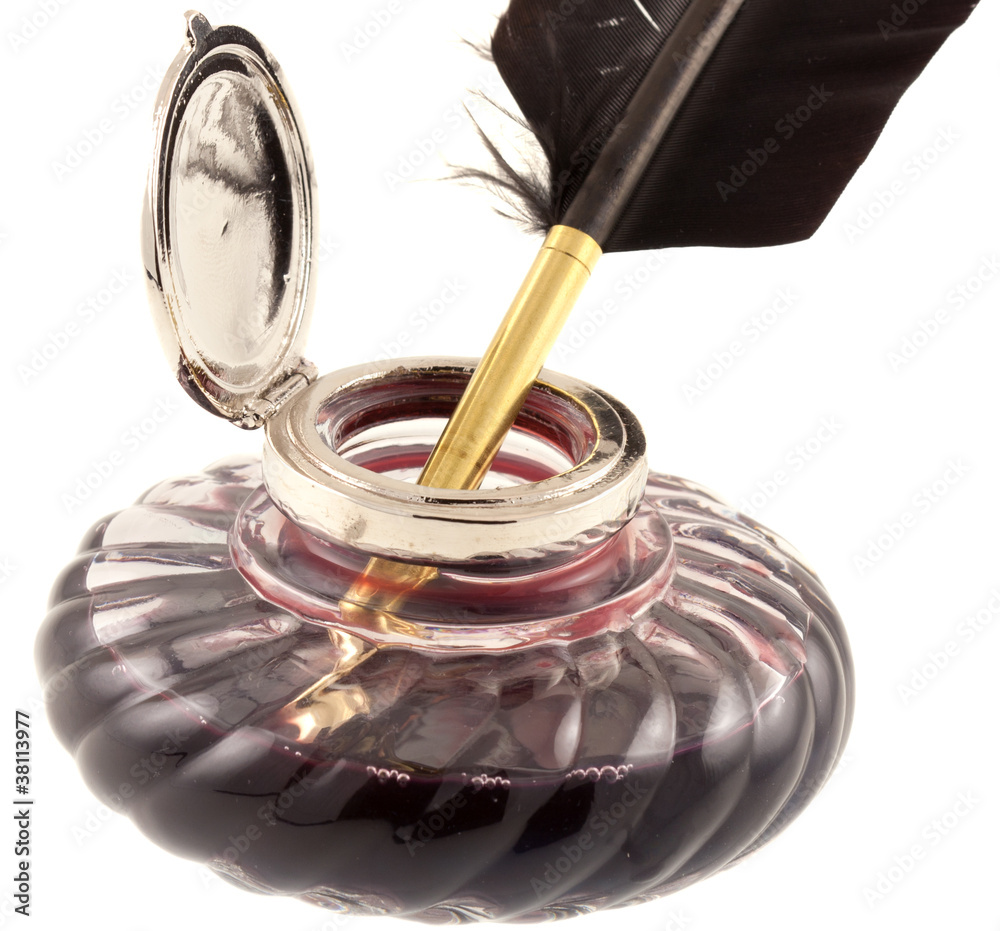 encrier, plume, calligraphie Stock Photo | Adobe Stock