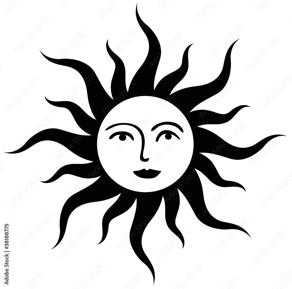 Vektor Sonne Stock-Vektorgrafik | Adobe Stock