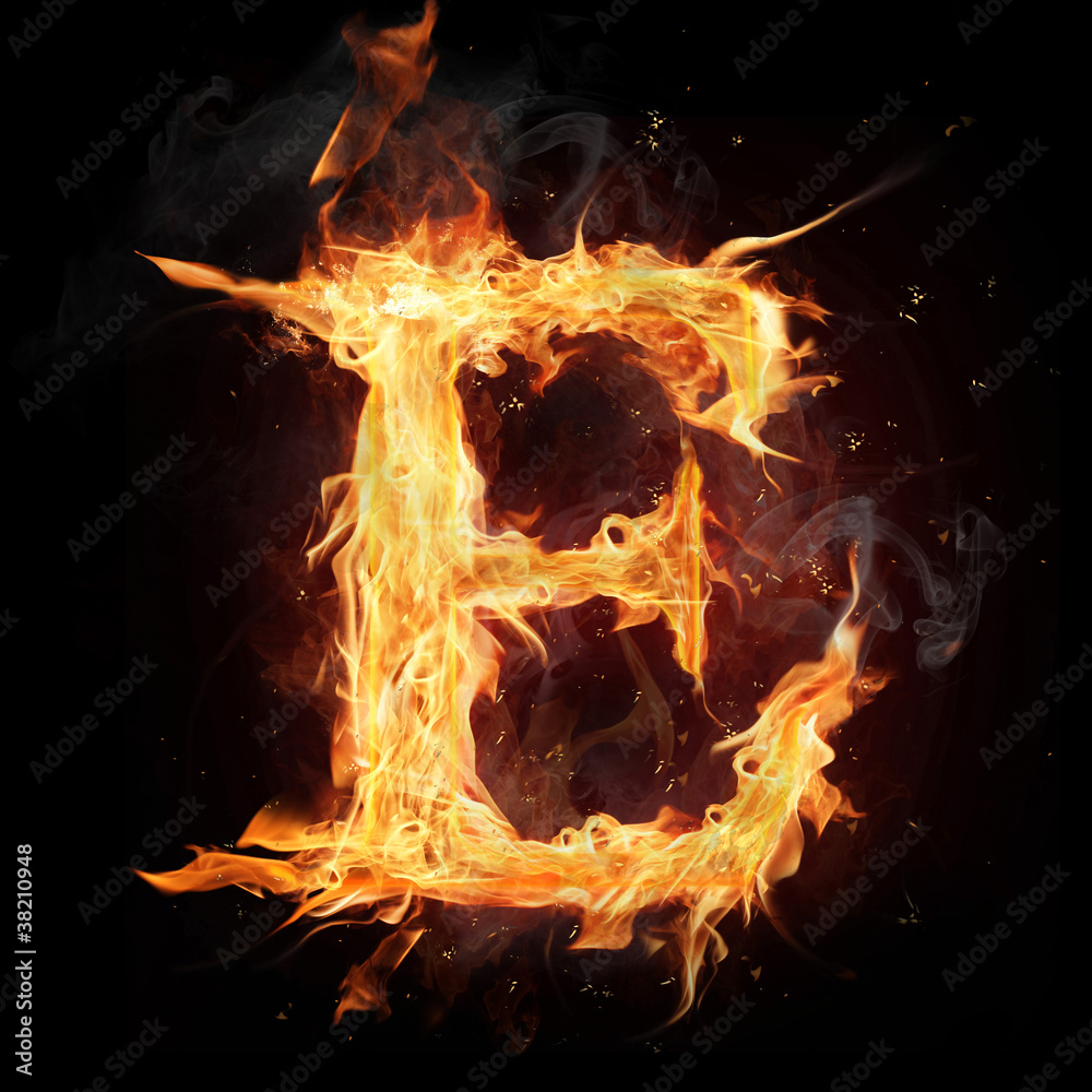 Fire alphabet letter "E" Stock Photo | Adobe Stock
