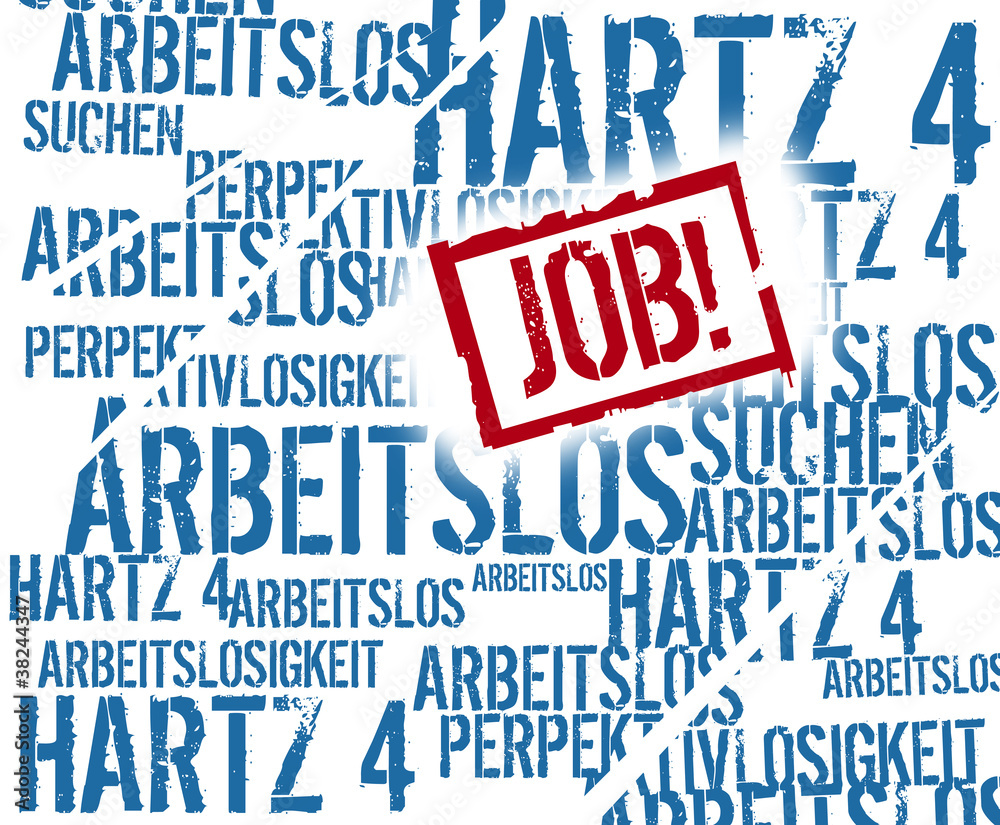 Jobsuche Arbeitslosigkeit Stock-Illustration | Adobe Stock