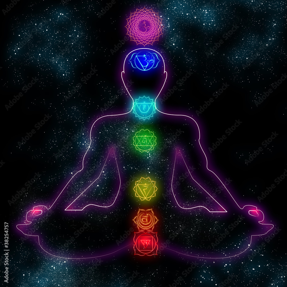 Human chakra system Stock Illustration | Adobe Stock