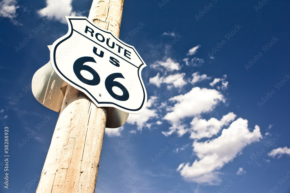 Route 66 sign Stock Photo | Adobe Stock