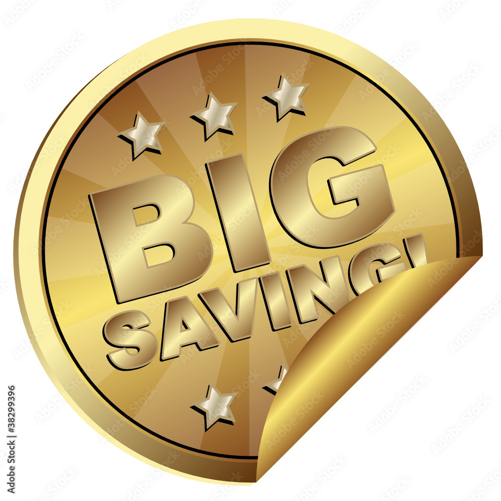 BIG SAVING! ICON Stock Vector | Adobe Stock