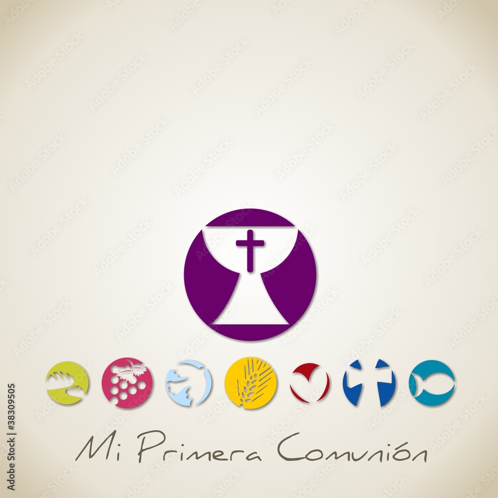 Vetor de MI PRIMERA COMUNION do Stock | Adobe Stock