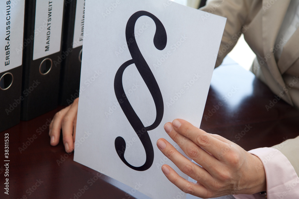 Paragraphen beachten Stock-Foto | Adobe Stock