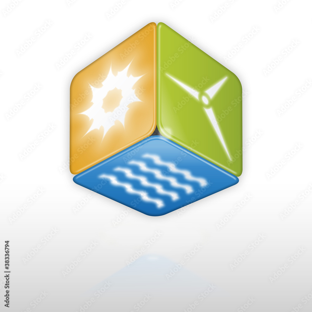 Renewable Energy Logo ICON Stock Illustration | Adobe Stock