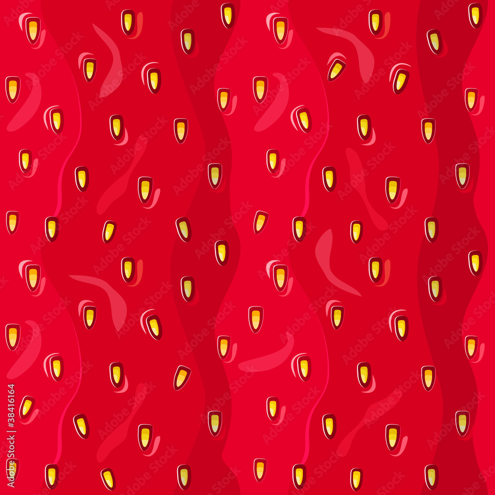 seamless strawberry pattern Stock Vector | Adobe Stock