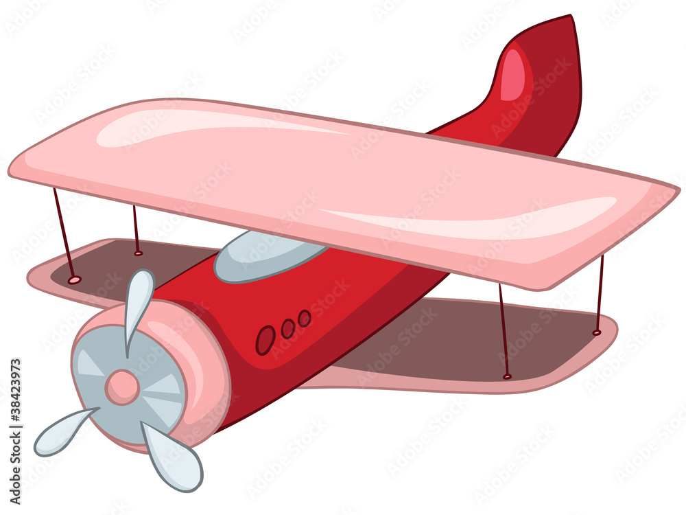 Cartoon Airplane Stock Vector | Adobe Stock