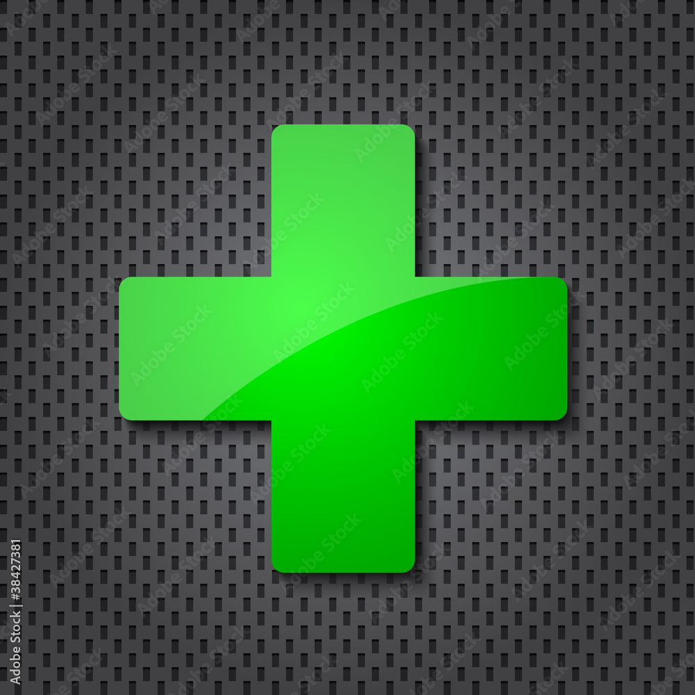 green cross icon and texture Stock Vector | Adobe Stock