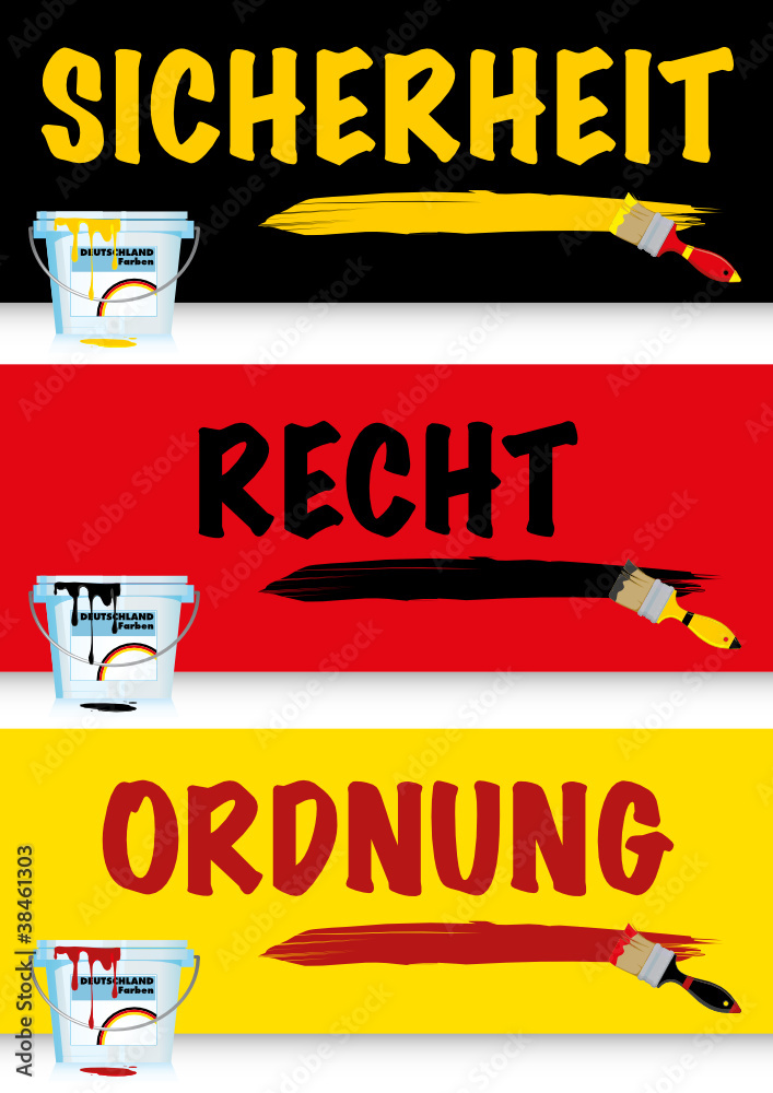 Vorlage Plakat Rechtsstaat Deutschland Stock-Vektorgrafik | Adobe Stock