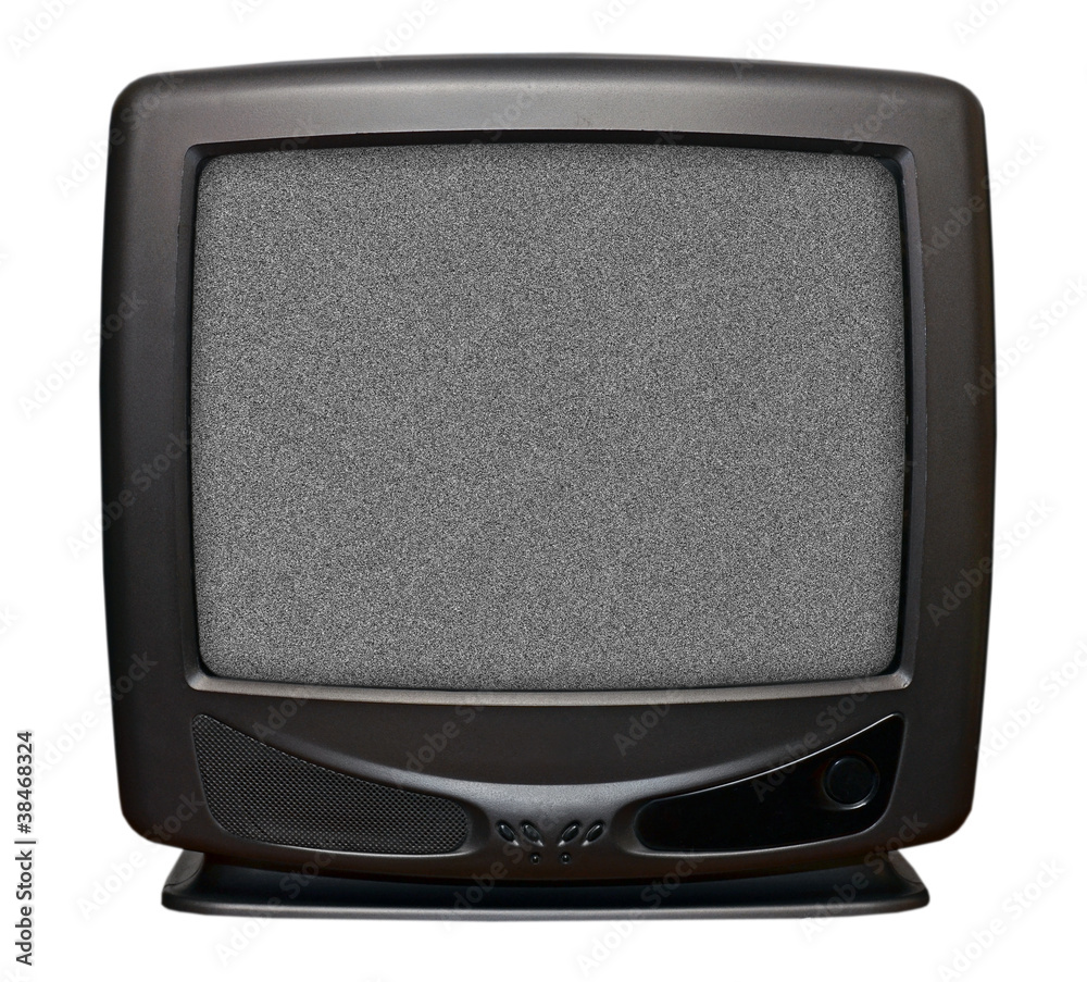 CRT TV isolated on white background Stock Photo | Adobe Stock