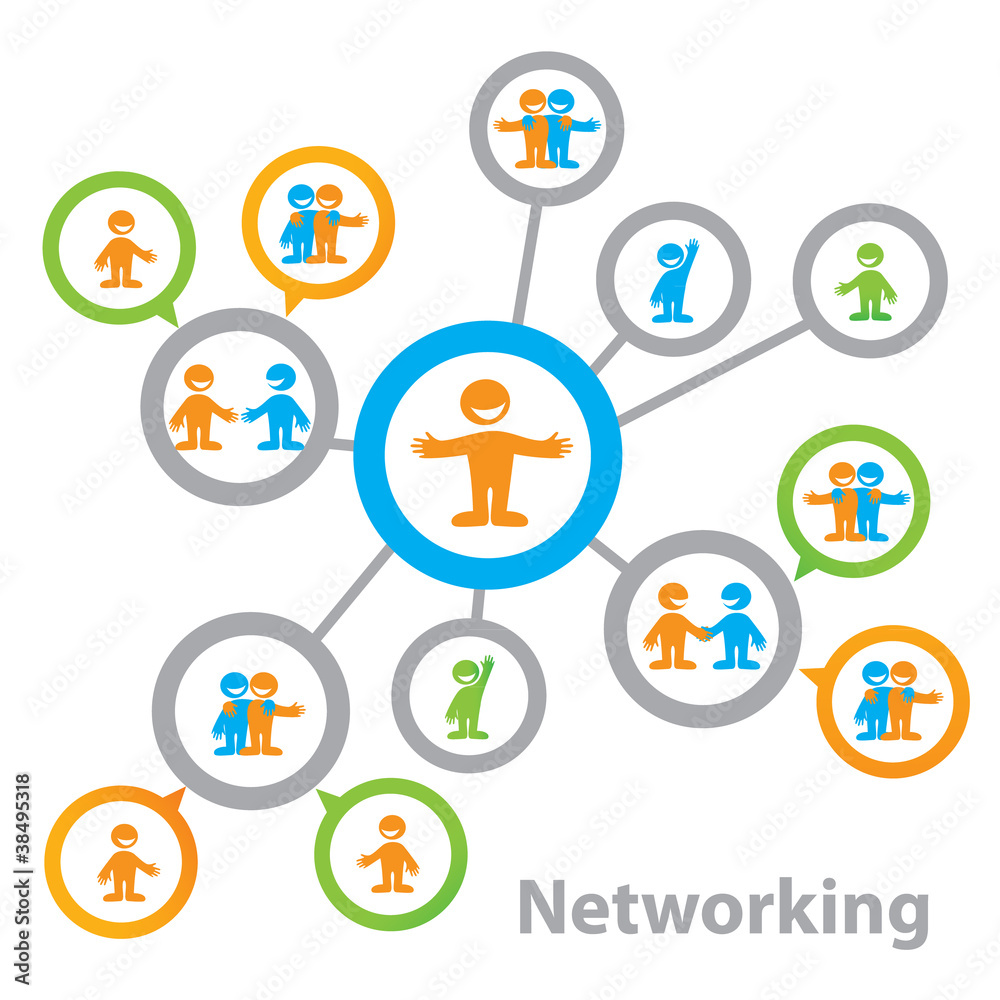 Networking-people Stock-Vektorgrafik | Adobe Stock