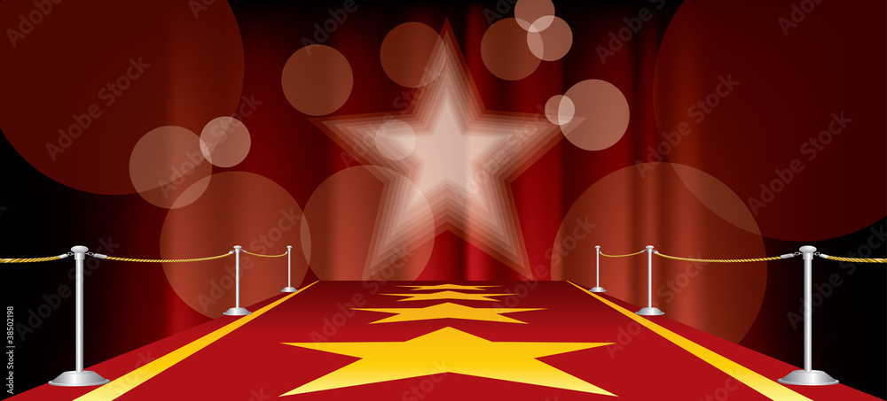 red carpet horizontal Stock Vector | Adobe Stock
