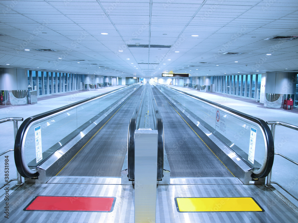 Travelator in airport Stock Photo | Adobe Stock