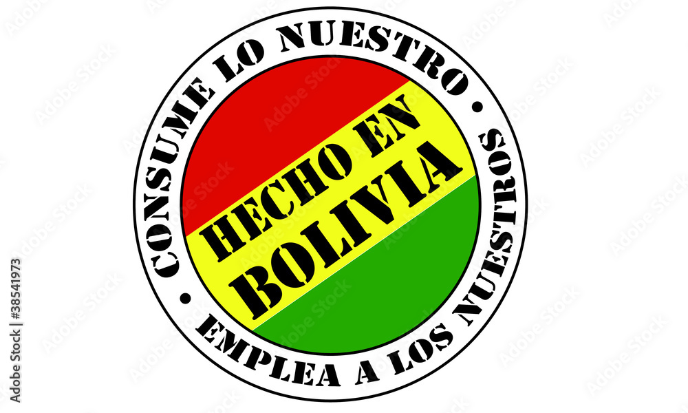 Hecho en Bolivia vector de Stock | Adobe Stock