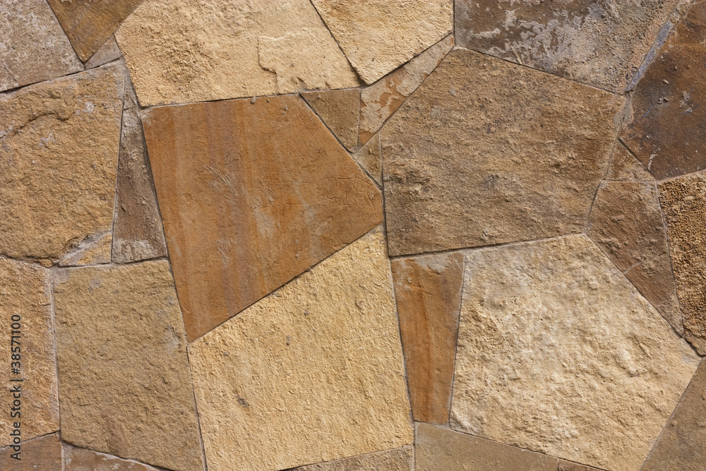 Unshaped stone wall pattern,wall made of rocks Stock Photo | Adobe Stock