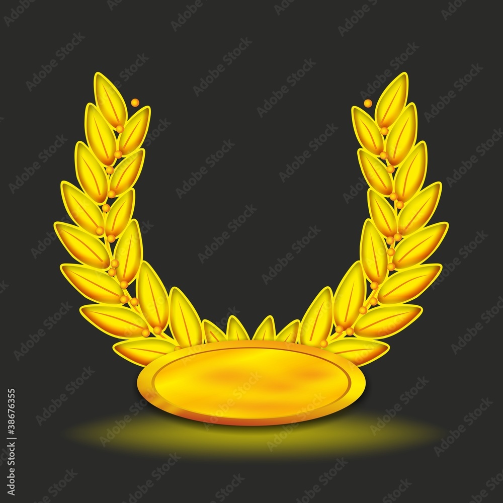 Ehrenkranz 4 Stock-Vektorgrafik | Adobe Stock