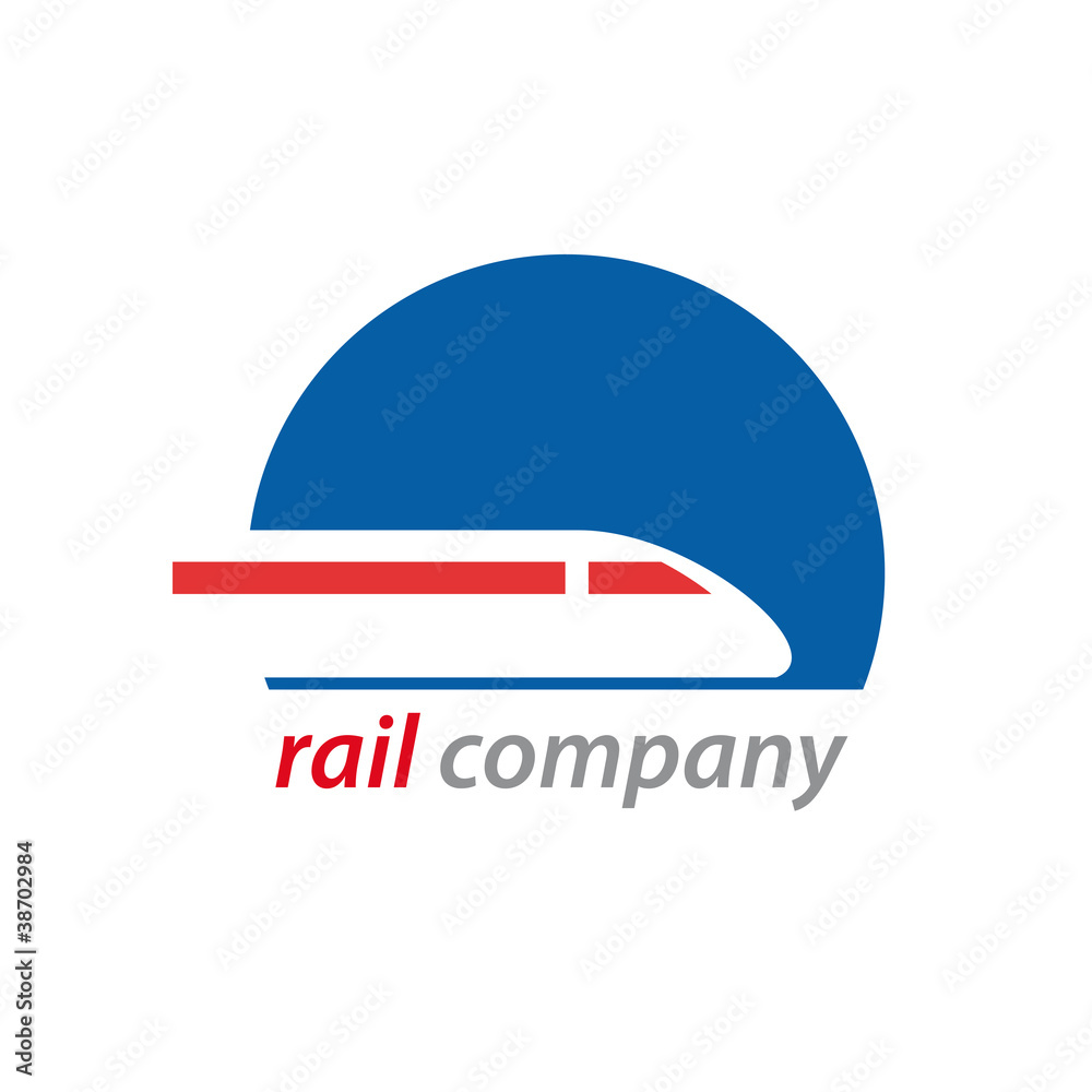 Logo railway and train # Vector Stock Vector | Adobe Stock