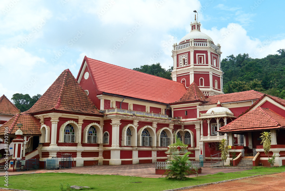Shri Shantadurga, famous hindu Temple in Ponda .Goa Stock Photo | Adobe ...