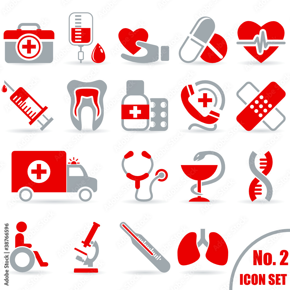 Medizin - Icon Set Stock Vector | Adobe Stock