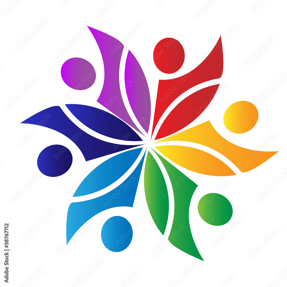 Teamwork culture logo Stock Vector | Adobe Stock