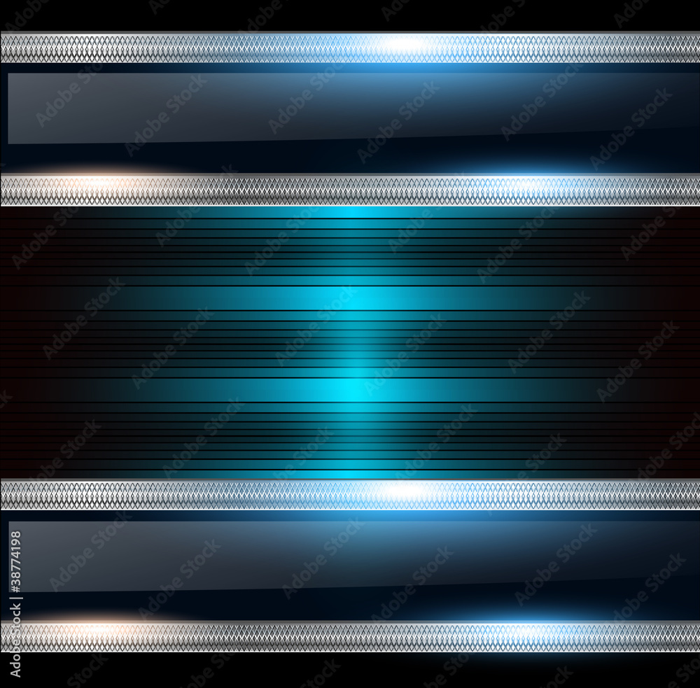 Abstract background, metallic silver blue Stock Vector | Adobe Stock