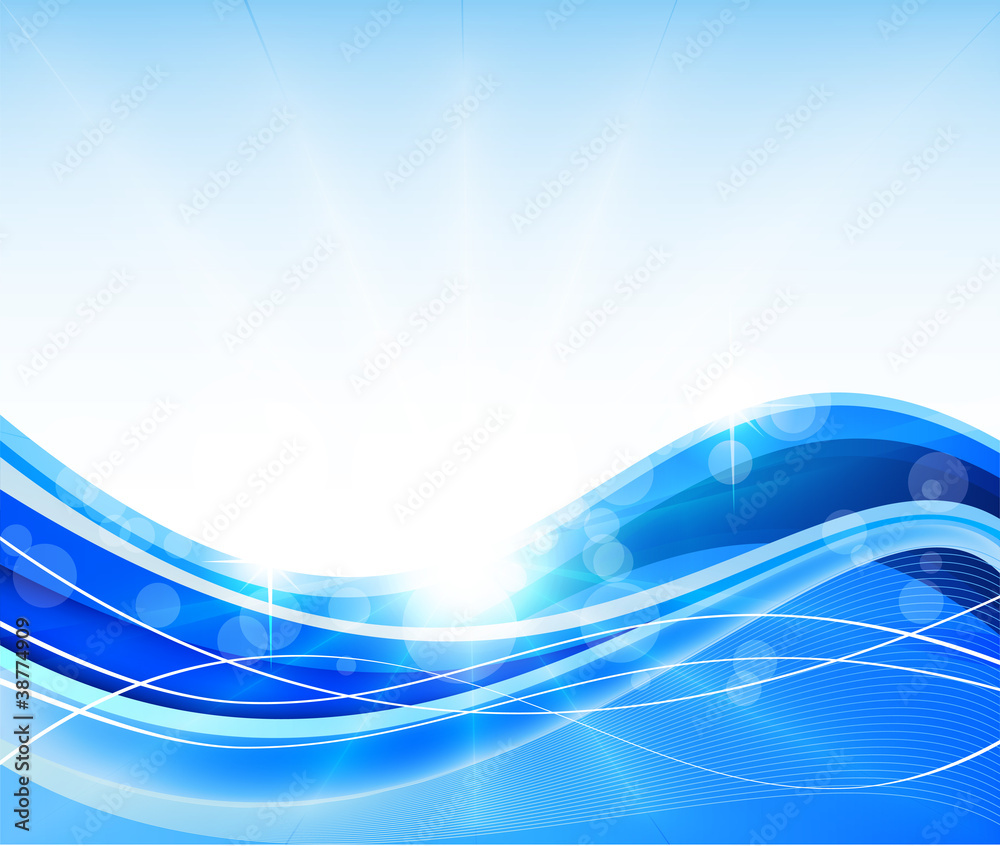 Abstract blue background Stock Vector | Adobe Stock