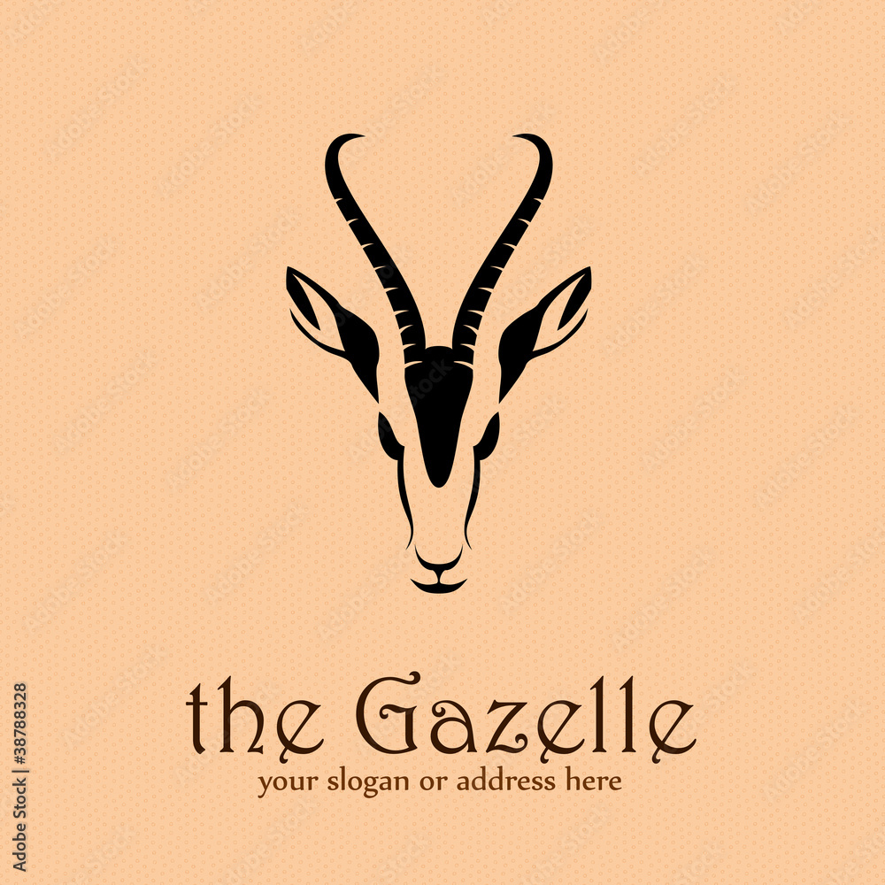 Logo gazelle in Africa # Vector Stock Vector | Adobe Stock