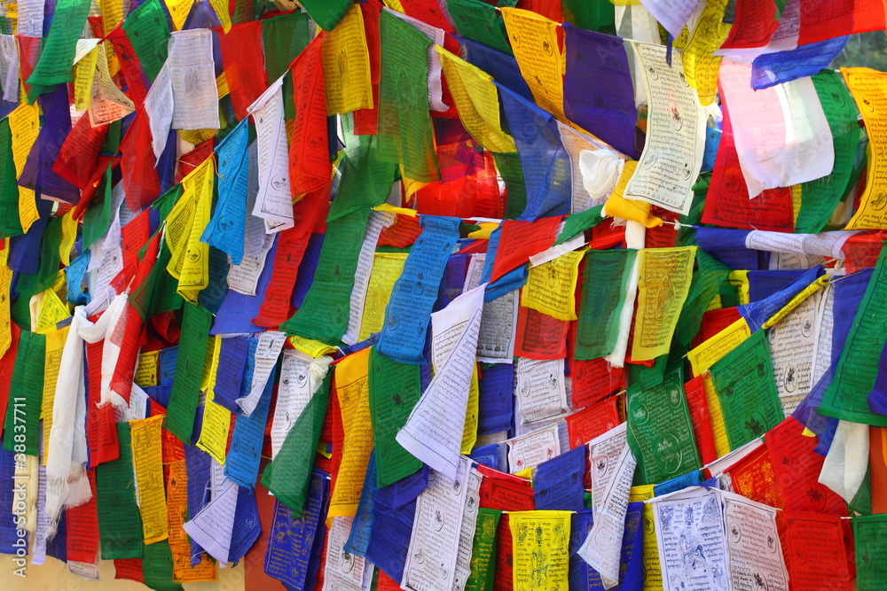 Buddhist prayer flags Stock Photo | Adobe Stock