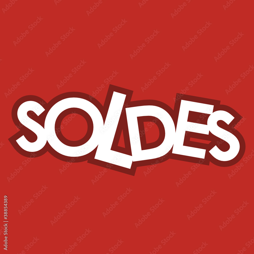 Vecteur Stock affiche soldes illustration | Adobe Stock