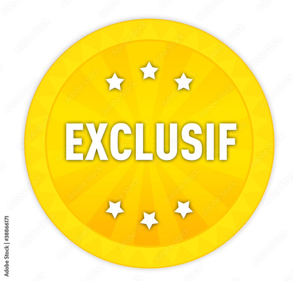 Picto Eclusivité - exclusif Stock Illustration | Adobe Stock
