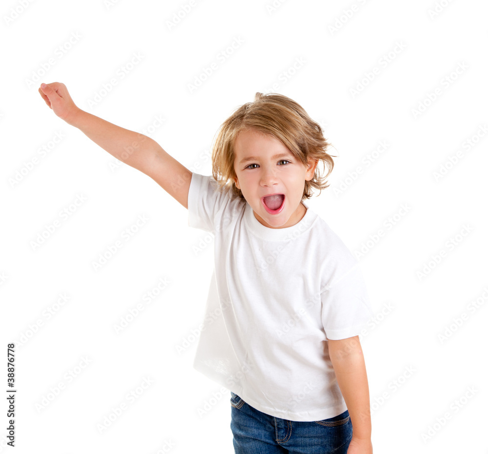Happy Screaming Kid