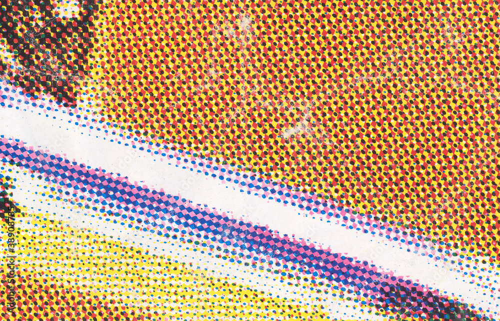 Zoomed raster print Stock Photo | Adobe Stock