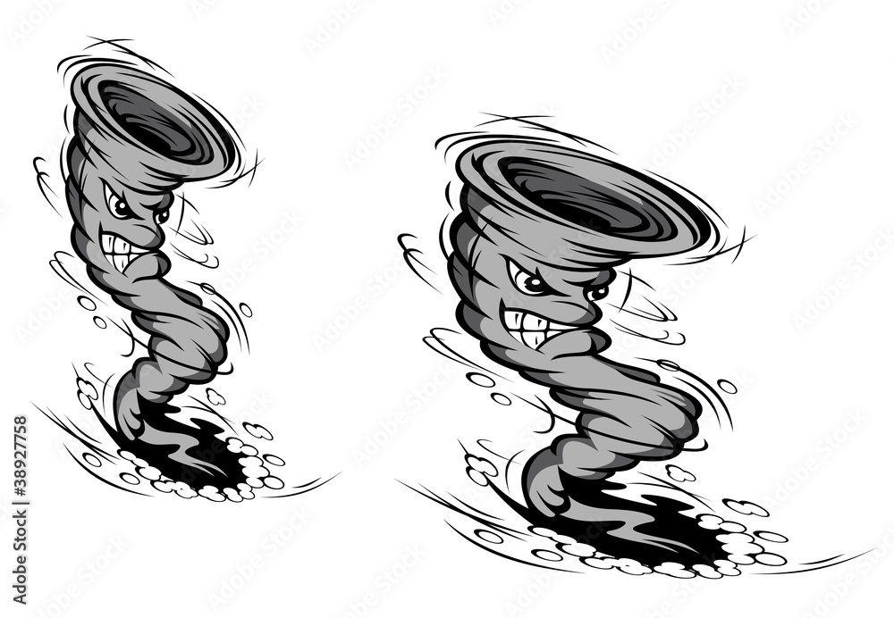 Cartoon hurricane Stock Vector | Adobe Stock