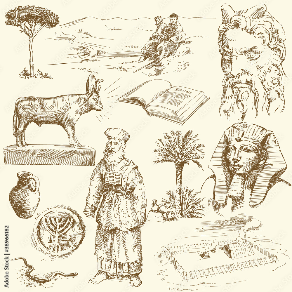 old testament - moses Stock Vector | Adobe Stock