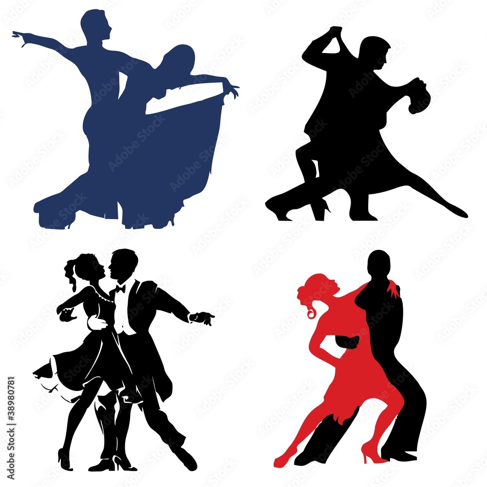 tanzpaar | standardtänze Stock-Vektorgrafik | Adobe Stock