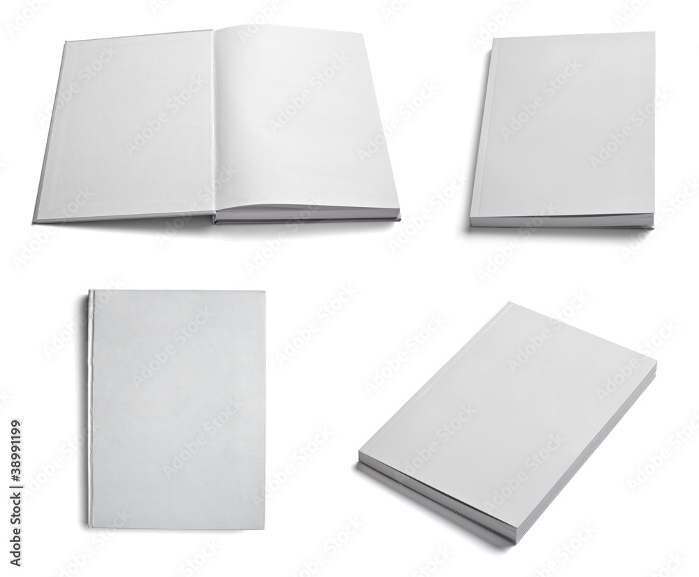 leaflet notebook textbook white blank paper template Stock Photo ...