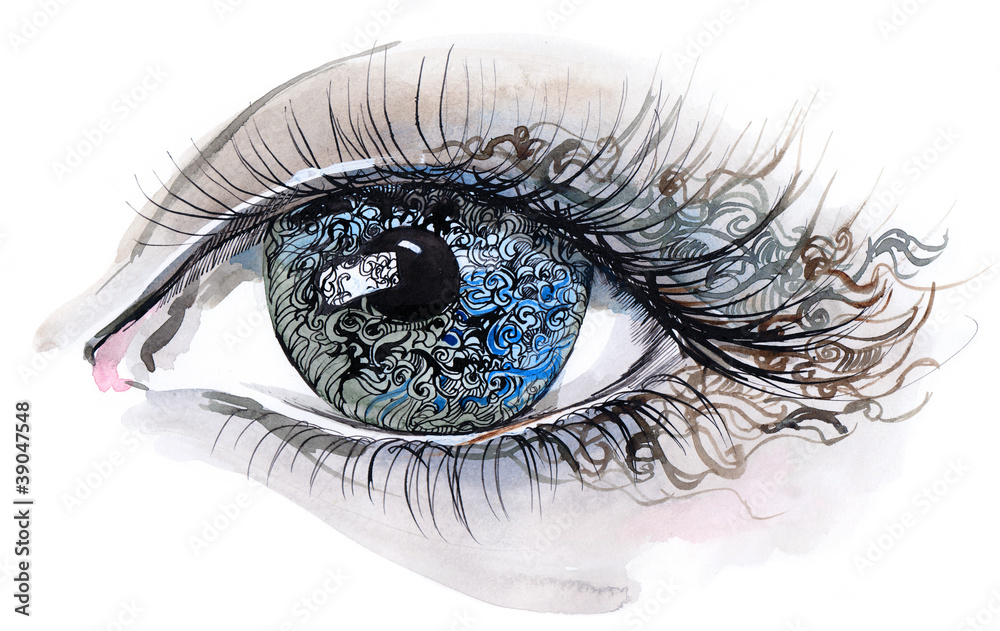 abstract human eye (series C) Stock Illustration | Adobe Stock