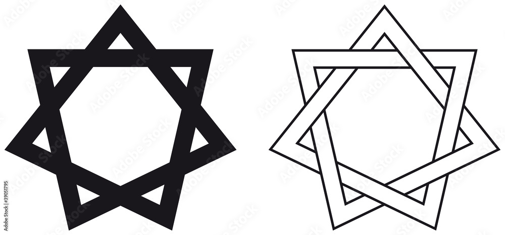 Heptagram, also called septagram or septegram. Seven-pointed geometric ...