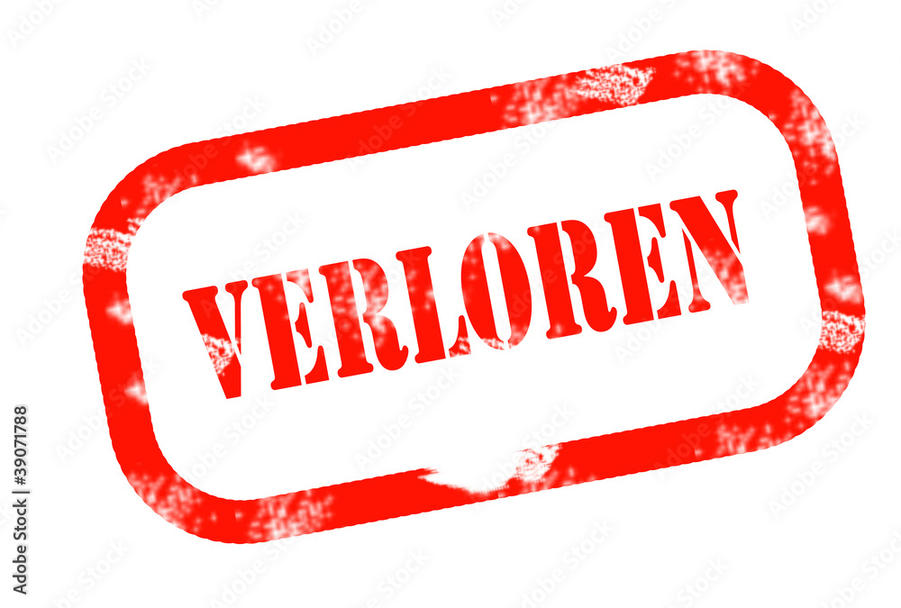 verloren stempel Stock-Illustration | Adobe Stock