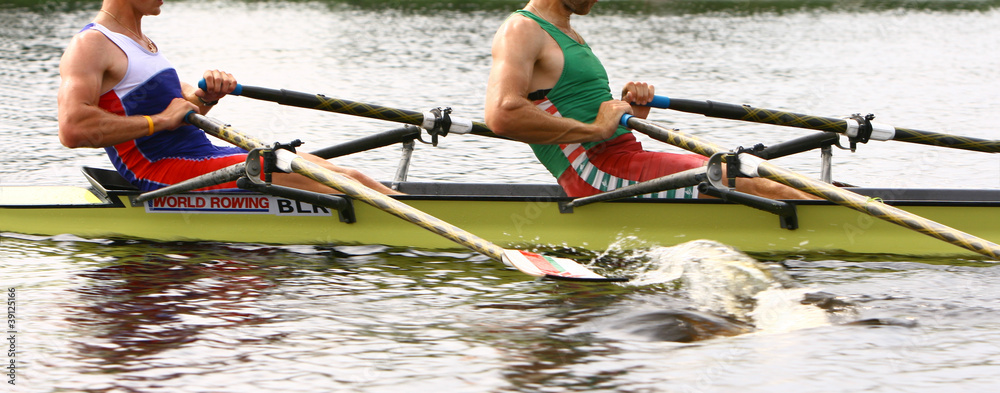 rowing athletes in training Stock Photo | Adobe Stock