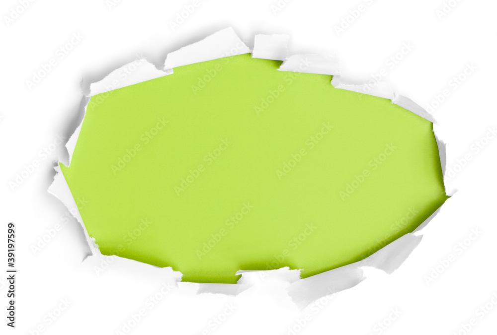 Breakthrough paper circle Stock Photo | Adobe Stock