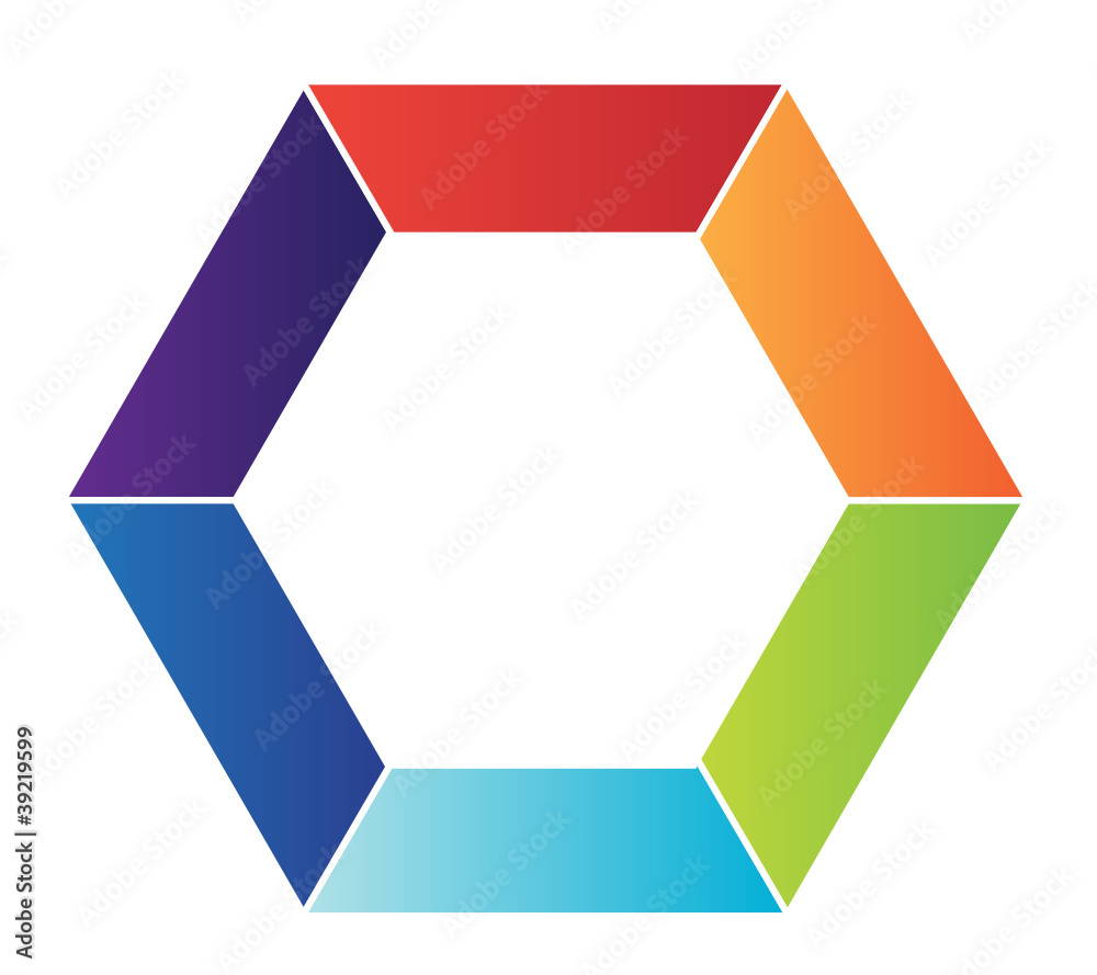 Hexagon Stock Vector | Adobe Stock
