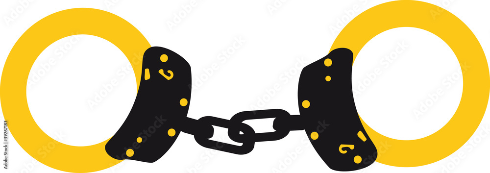 handschellen Stock-Illustration | Adobe Stock
