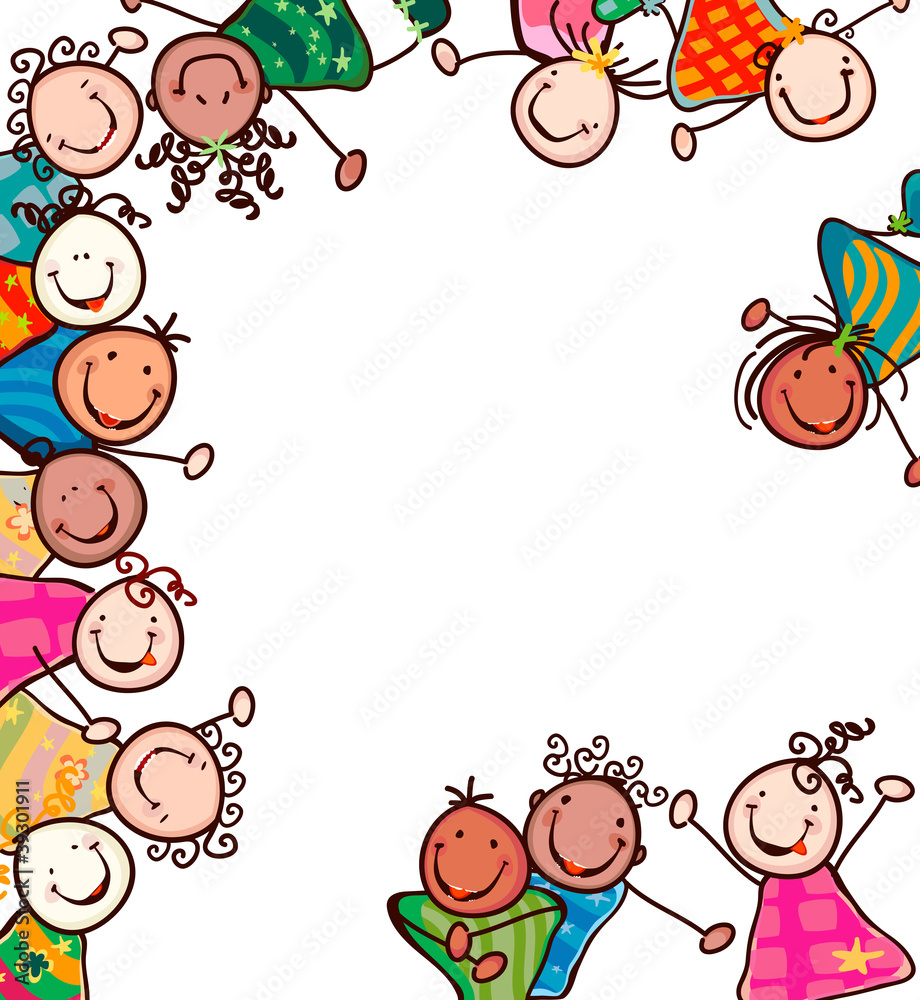 kids smiling Stock Vector | Adobe Stock