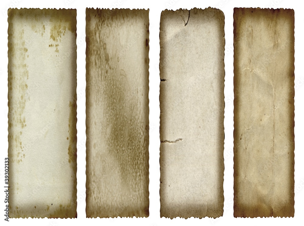 High resolution old paper set isolated Stock Illustration | Adobe Stock
