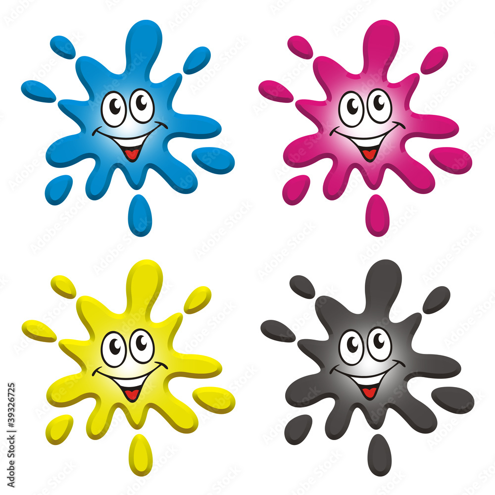 Print Color Splashs Stock Illustration Adobe Stock
