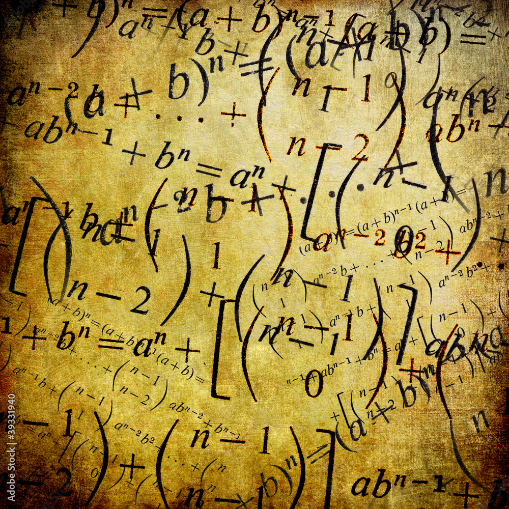 Maths formulas pattern Stock Illustration | Adobe Stock
