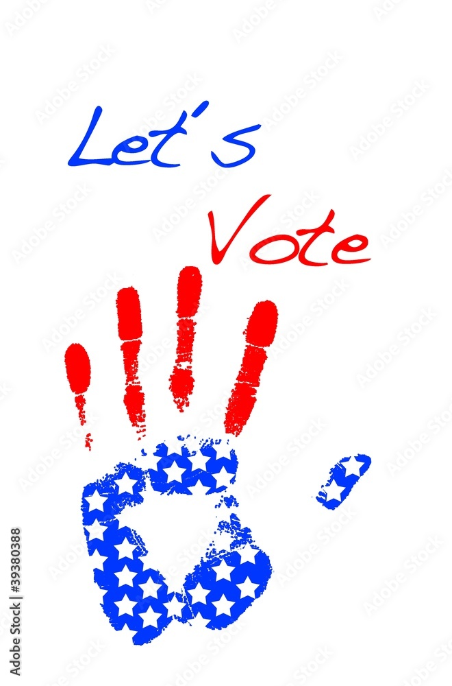 Let´s vote. Stock Illustration | Adobe Stock