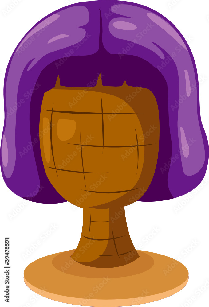 Clipart Wig On Stand